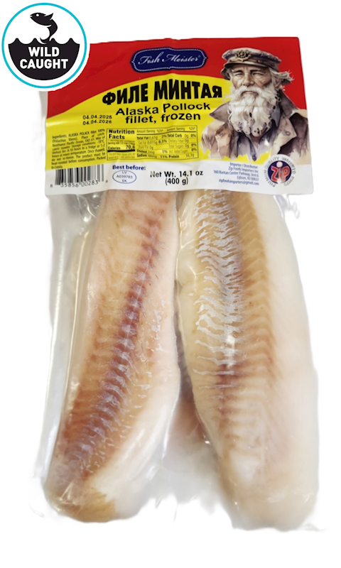 FISH MEISTER Frozen Pollock Fillet 400g/10pack – ZakazBoston