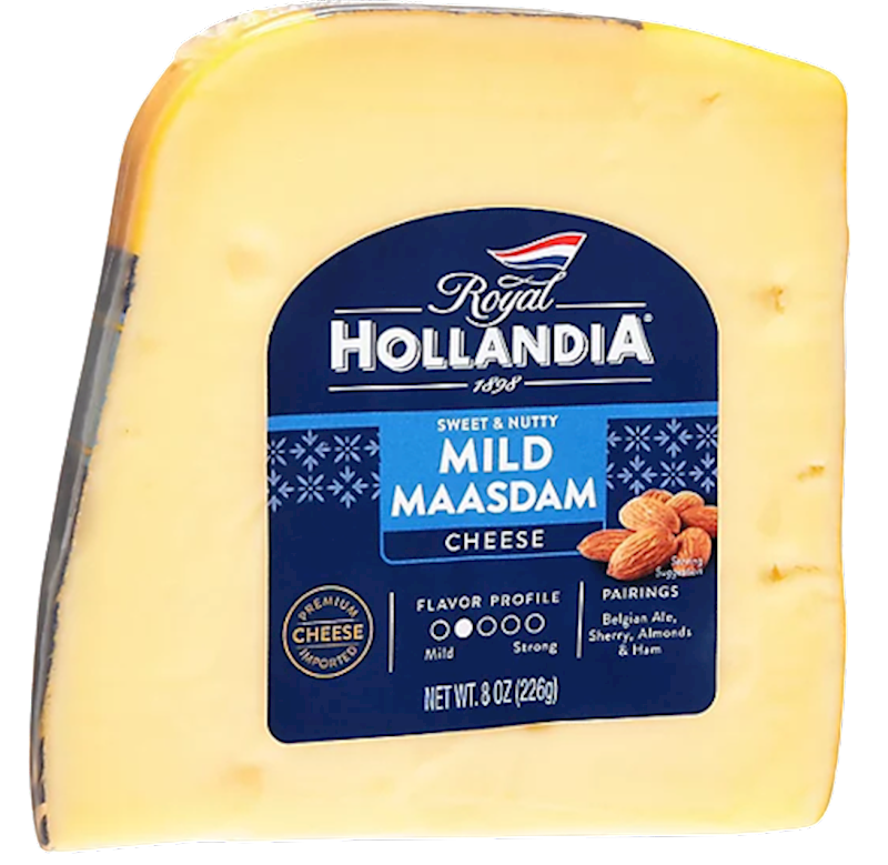ROYAL HOLLANDIA Mild Maasdam Cheese – ZakazBoston