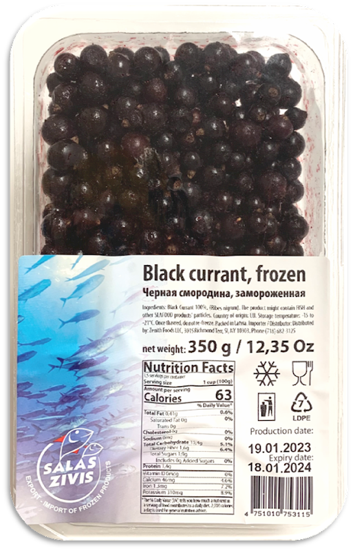 SALAS ZIVIS Frozen Black Currant 350g/12pack – ZakazBoston