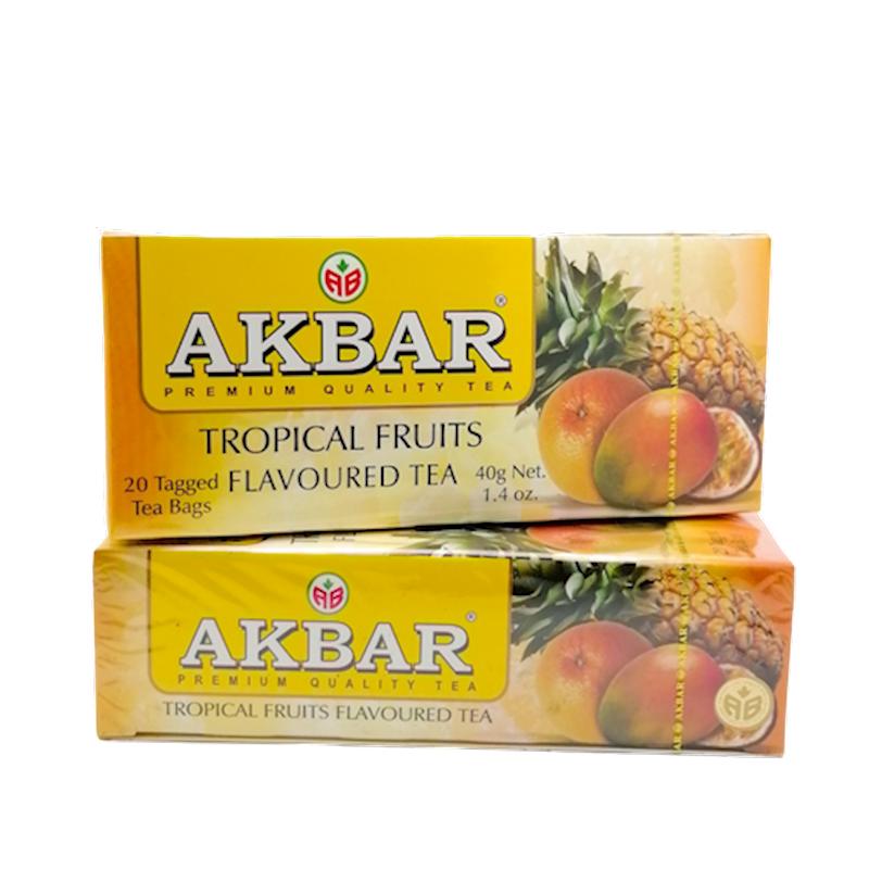 AKBAR Tropical Fruits Flavored Black Tea 20bag/24pack – ZakazBoston