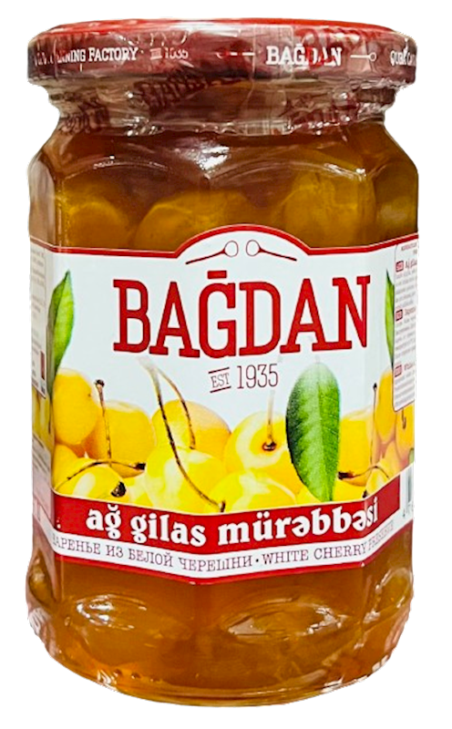 BAGDAN White Cherry Preserve 400g/6pack – ZakazBoston