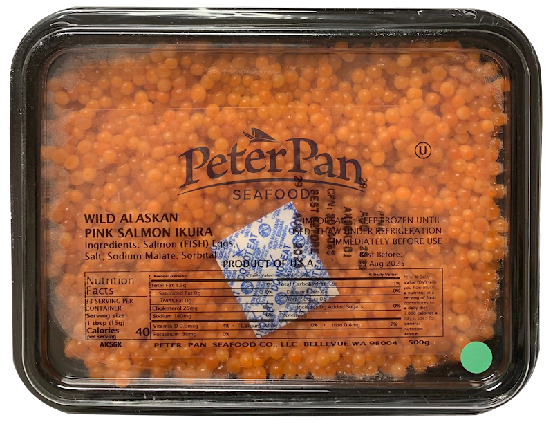 PETER PAN Wild Alaskan Pink Salmon Ikura #1 Green – ZakazBoston