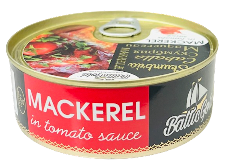 BALTIC GOLD Mackerel In Tomato Sauce 240g/24pack – ZakazBoston